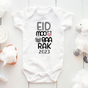 Eid Al Adha Baby Bodysuit, Eid Al Adha Baby Grow, Eid Baby Onesies, Eid ...