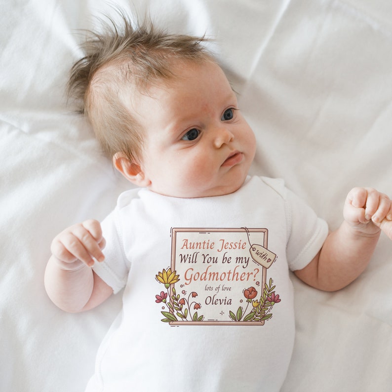 Will You Be My Godmother Vest Godmother Proposal God Mother - Etsy