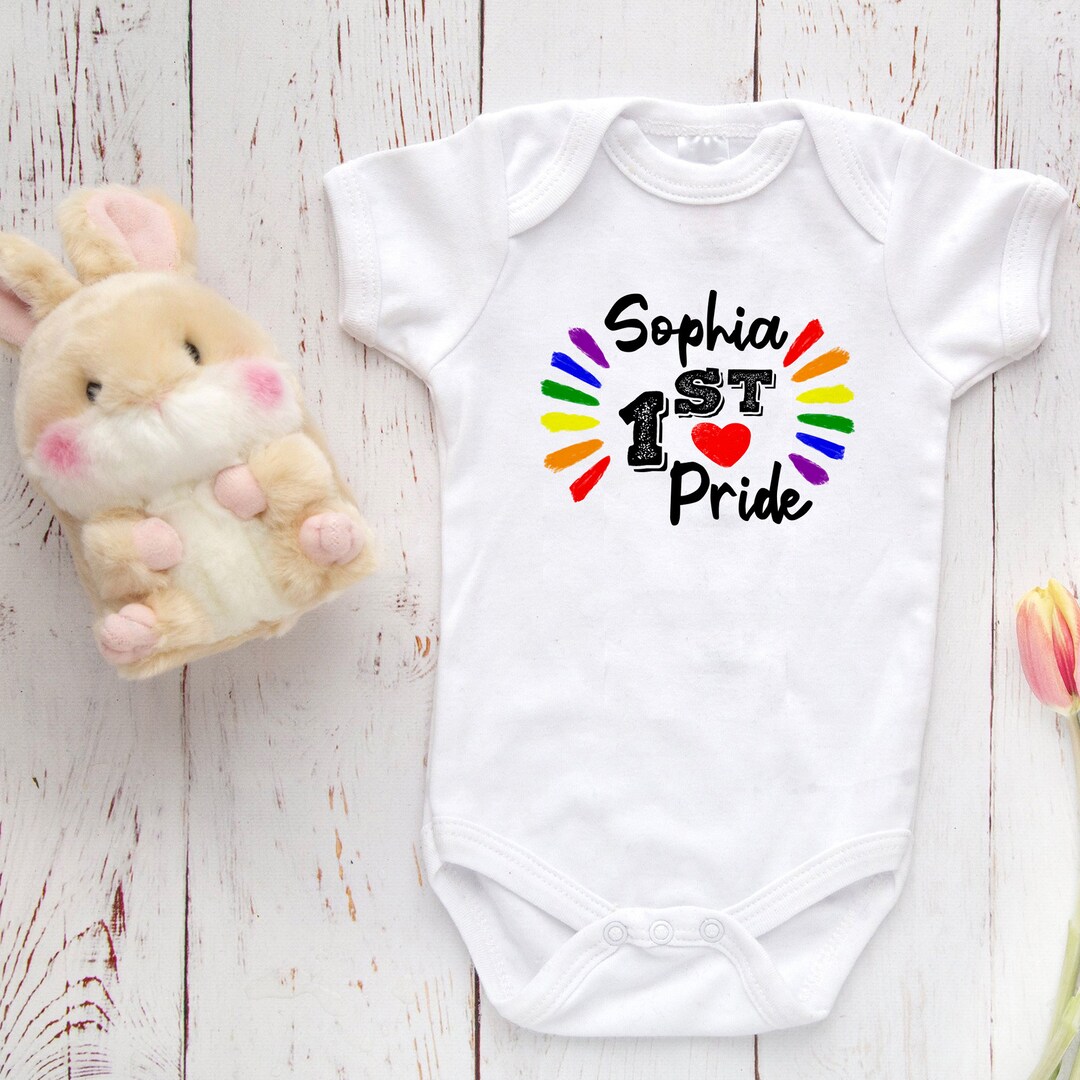Named Personalised Pride Bodysuit, Pride Personalised Bodysuit , Pride ...