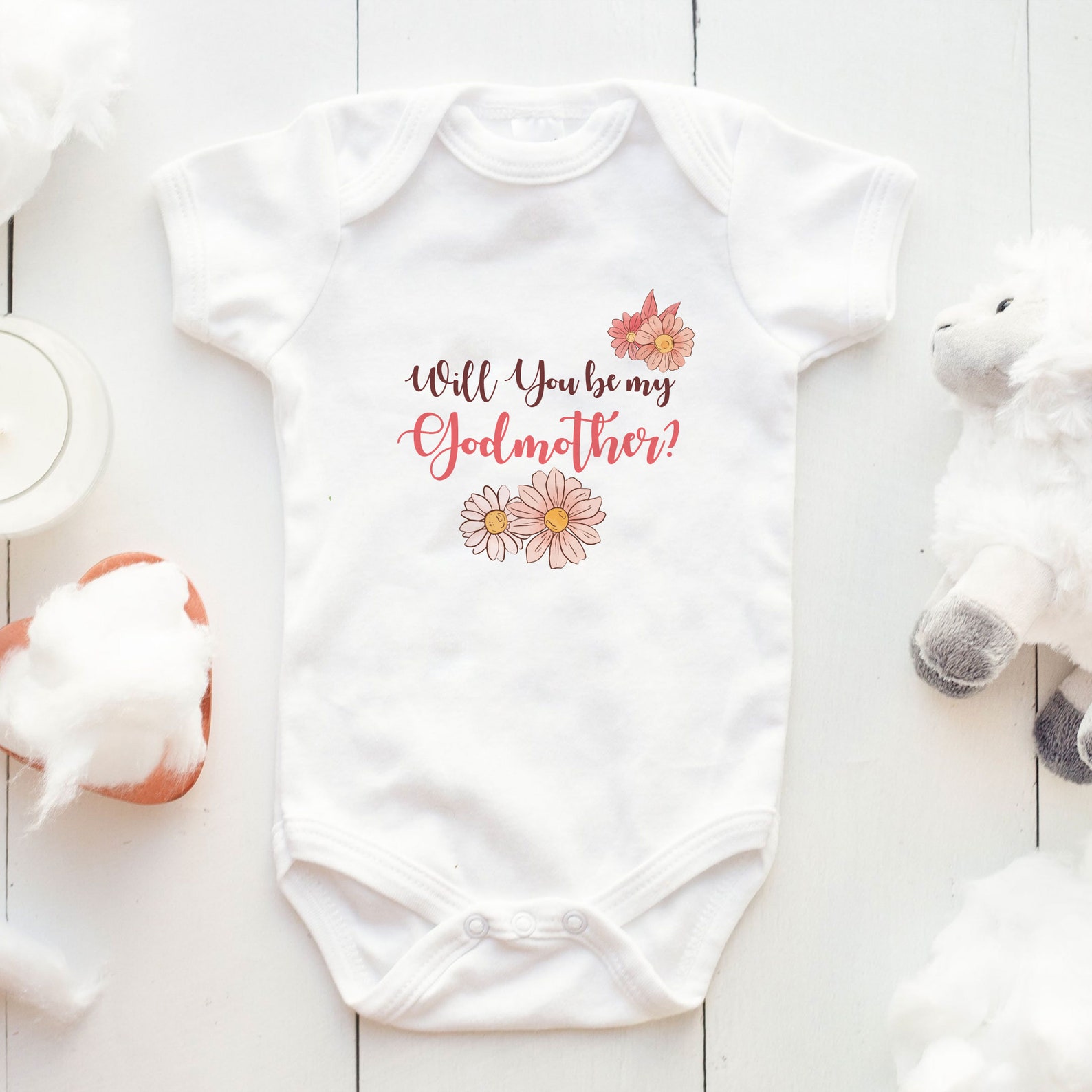 Will You Be My Godmother Vest Godmother Proposal God Mother - Etsy