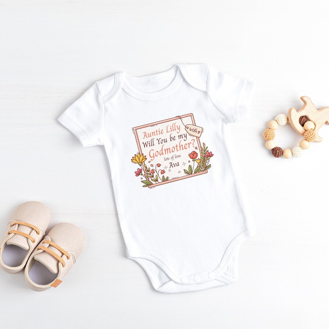 Will You Be My Godmother Vest, Godmother Proposal, God Mother Request, God Mother Bodysuit, Be ...