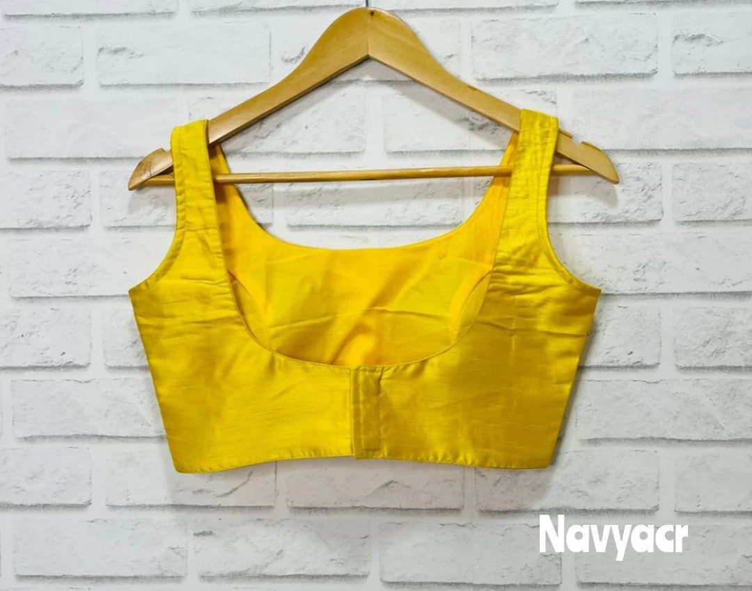 A Beautiful Yellow Blouse for Woman, Party Wear Blouse, Yellow Blouse ...