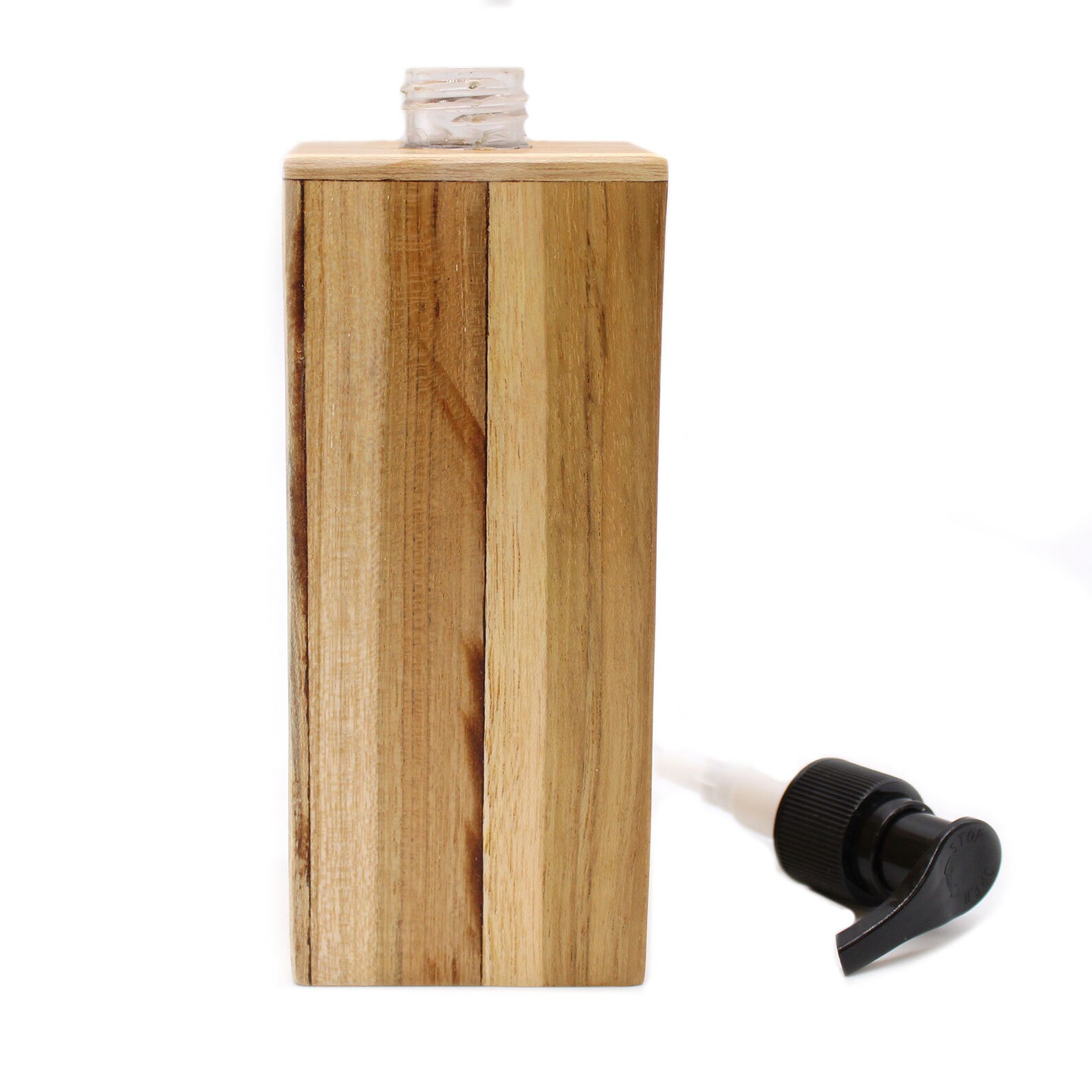 Natural Eco Teak Wood Soap Dispenser Hand Made - Etsy