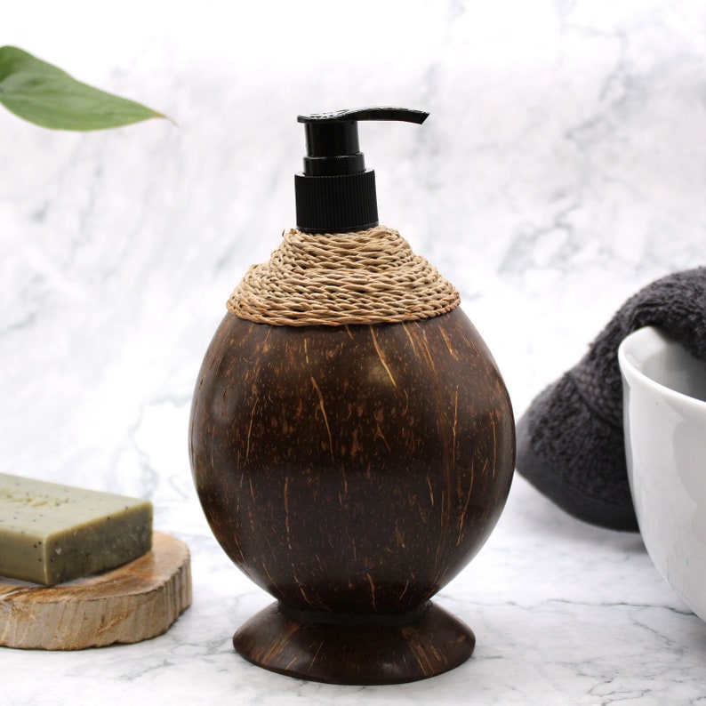 Natural Eco Teak Wood Soap Dispenser Hand Made - Etsy