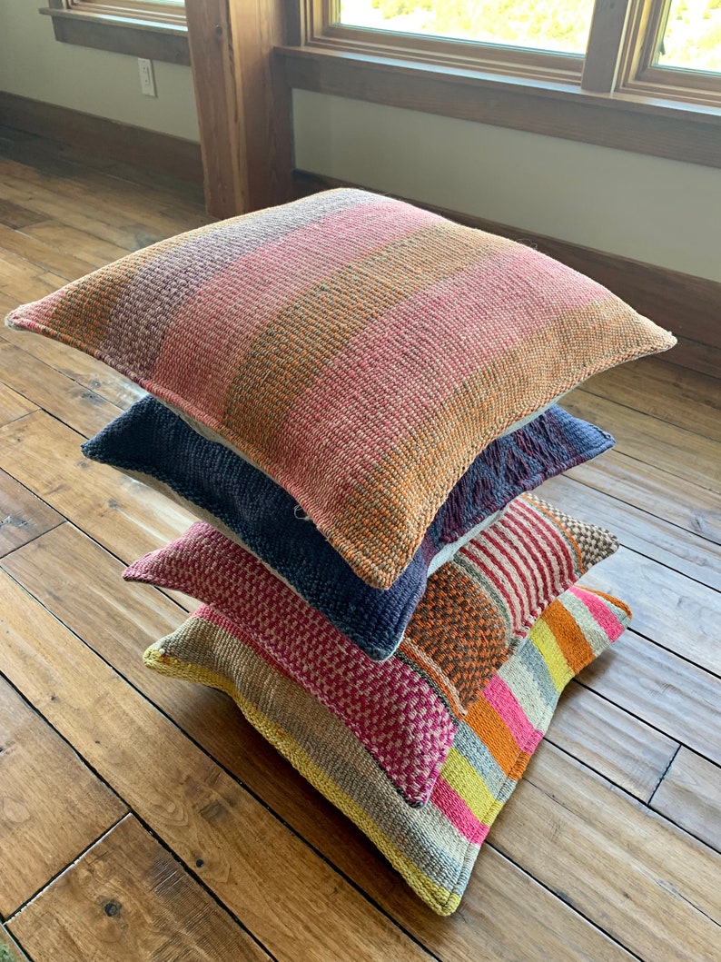 Peruvian Colorful Lumbar Pillow for Couch, Boho Throw Pillow ...