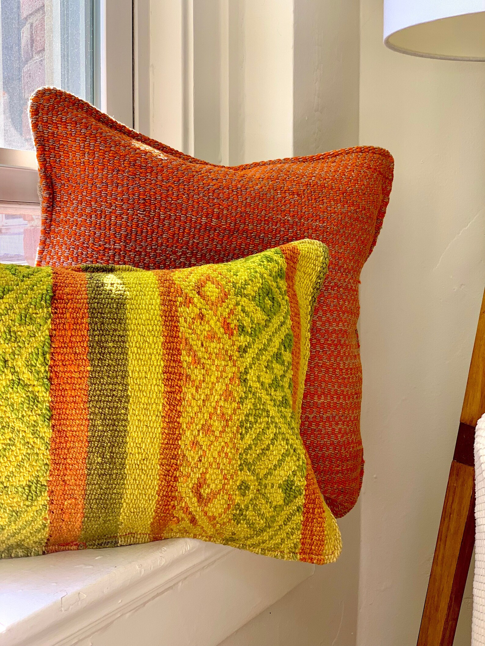 Peruvian Colorful Lumbar Pillow for Couch, Boho Throw Pillow ...