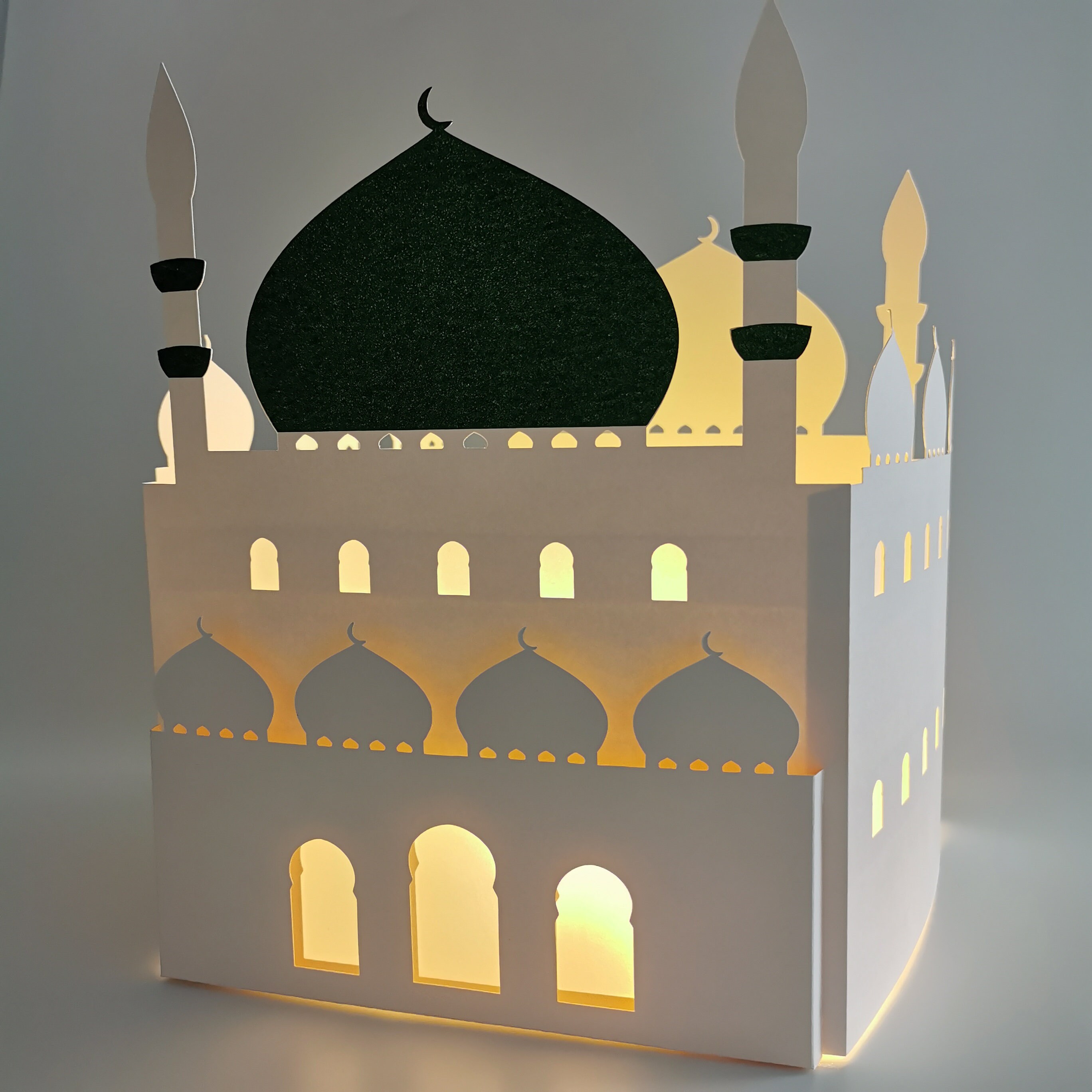XL Moschee zum Basteln mit 3D Effekt Farbauswahl | Etsy