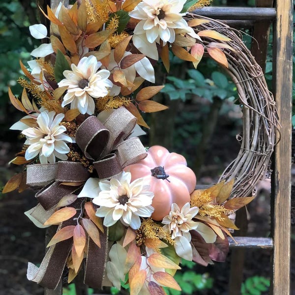 Rustic Fall Wreath - Etsy