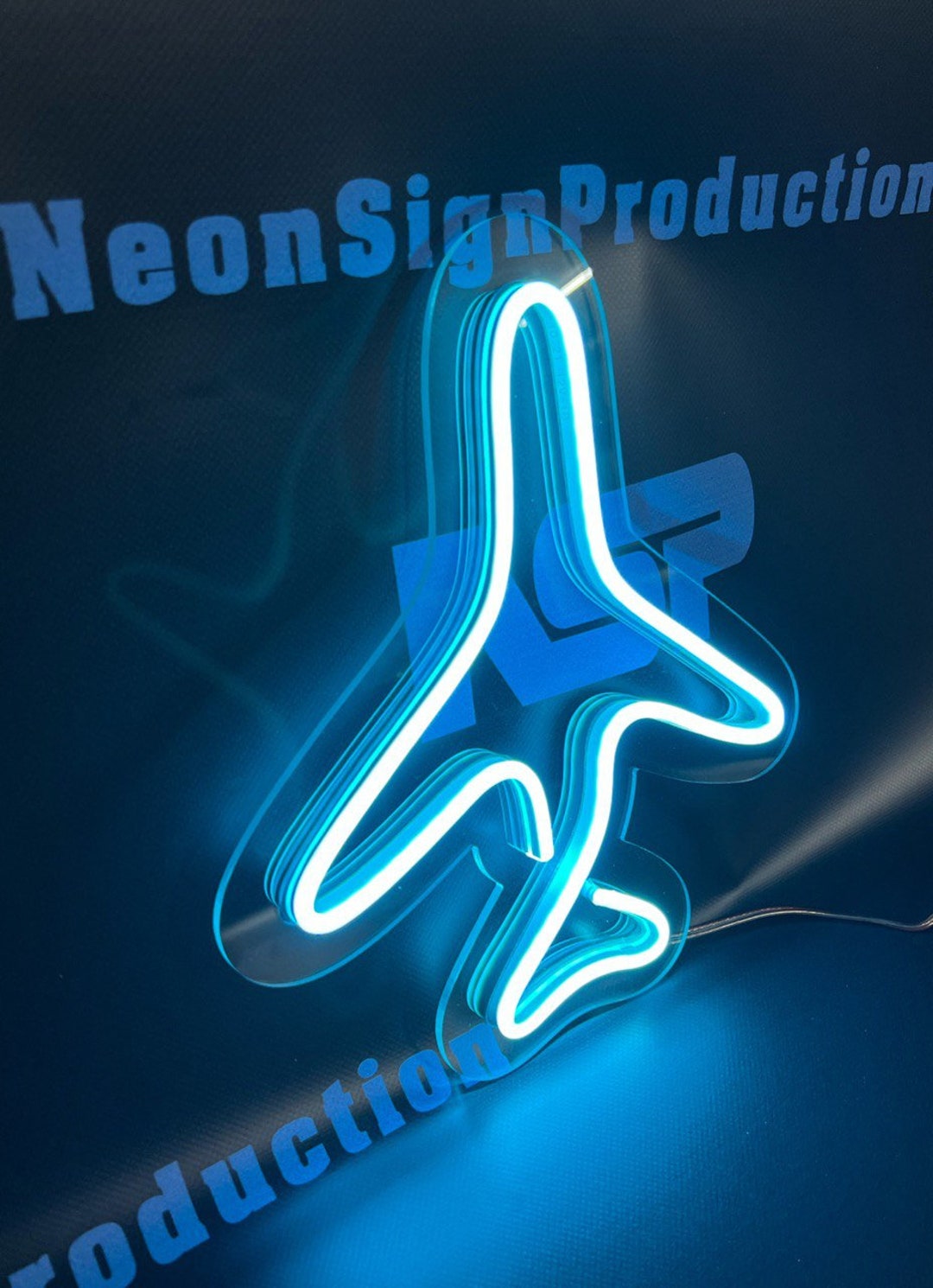 Airplane Neon Sign, Plane Neon Sign, Neon Signs, Neon Light, Wall Neon ...