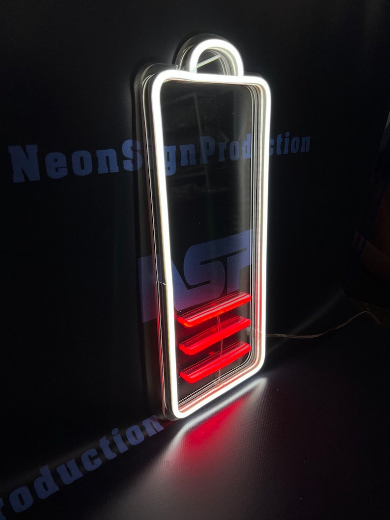 Battery Neon Sign, Battery Light up Sign, Battery Led Sign, Low Battery ...