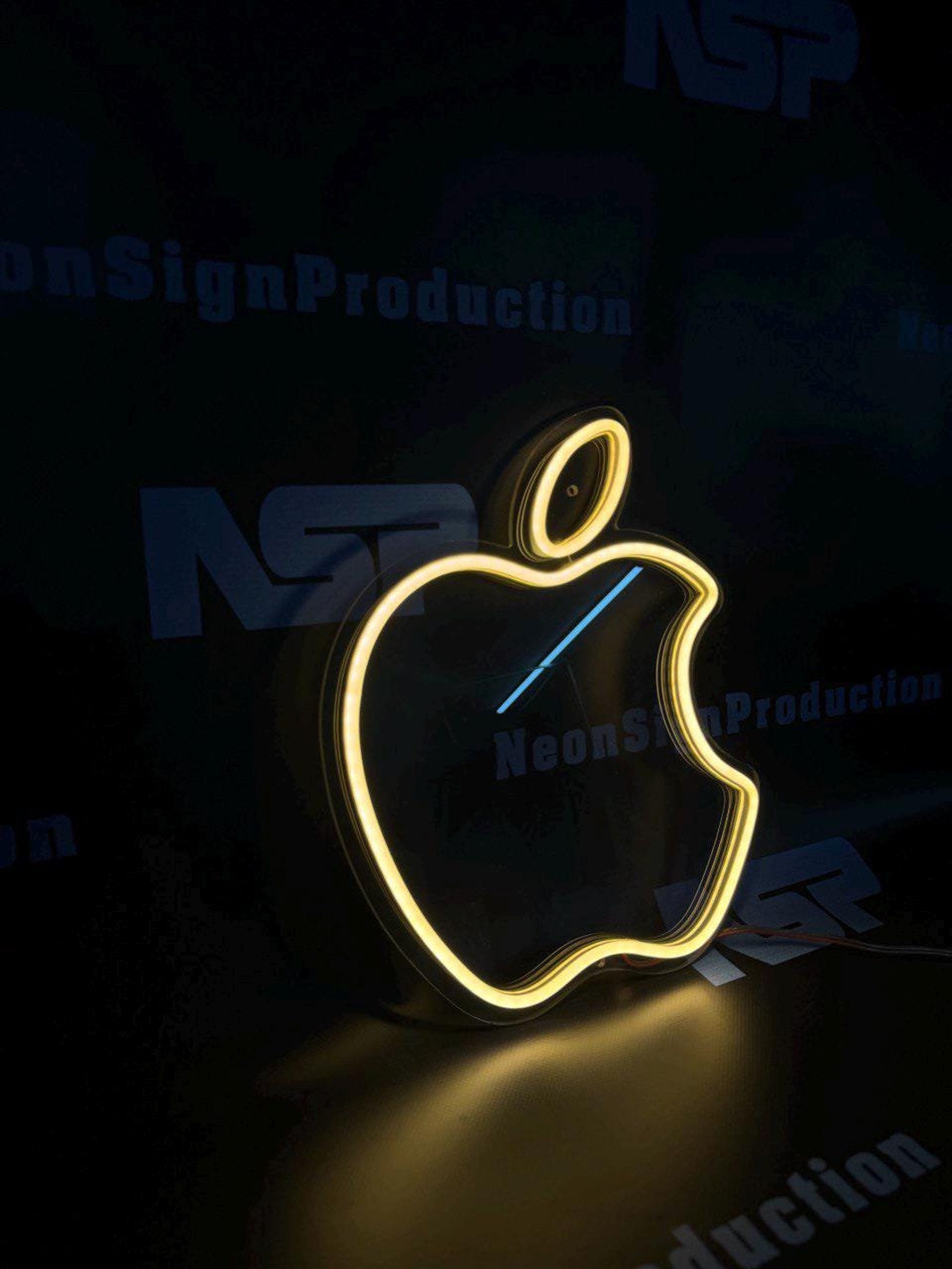 Apple Logo LED Neon Sign,apple Led Sign, Apple Led Sign, Wall Decor ...