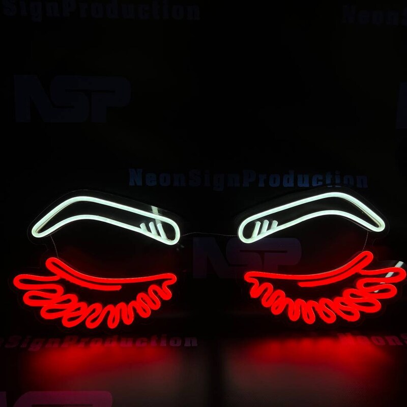 Eyelashes Neon Sign - Etsy