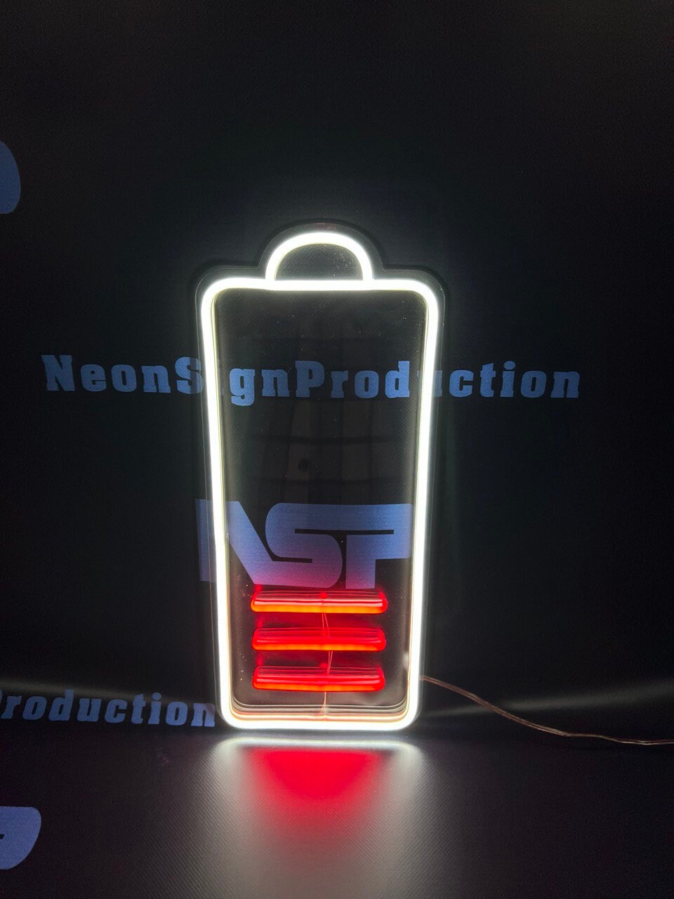 Battery Neon Sign, Battery Light up Sign, Battery Led Sign, Low Battery ...
