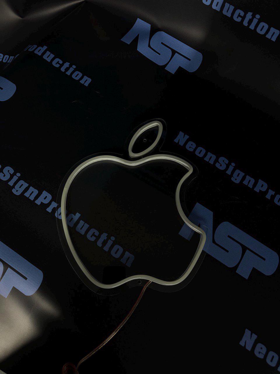 Apple Logo LED Neon Sign,apple Led Sign, Apple Led Sign, Wall Decor ...