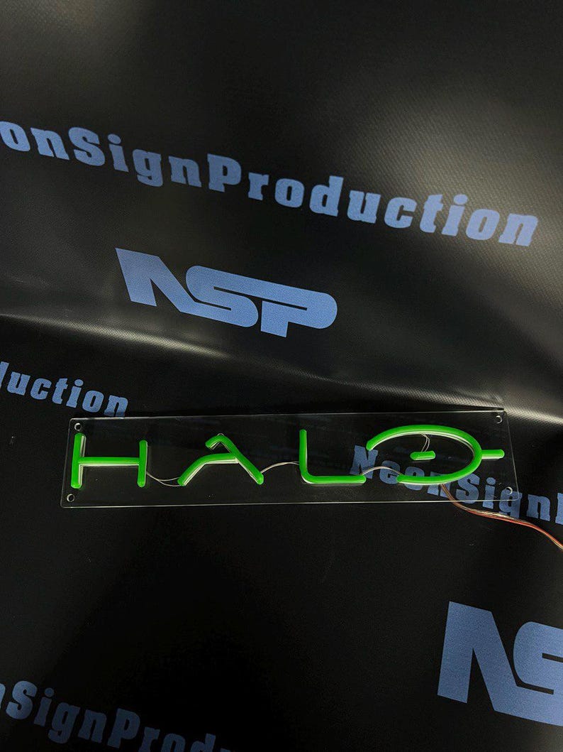 Halo,neon Sign Halo,game Halo,game Room Sign, Neon Light, Gaming ...