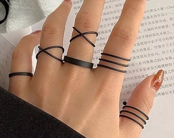 Gothic Ring Set | Etsy