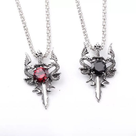 goth matching necklace