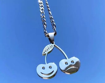 Happy Sad Necklace - Etsy