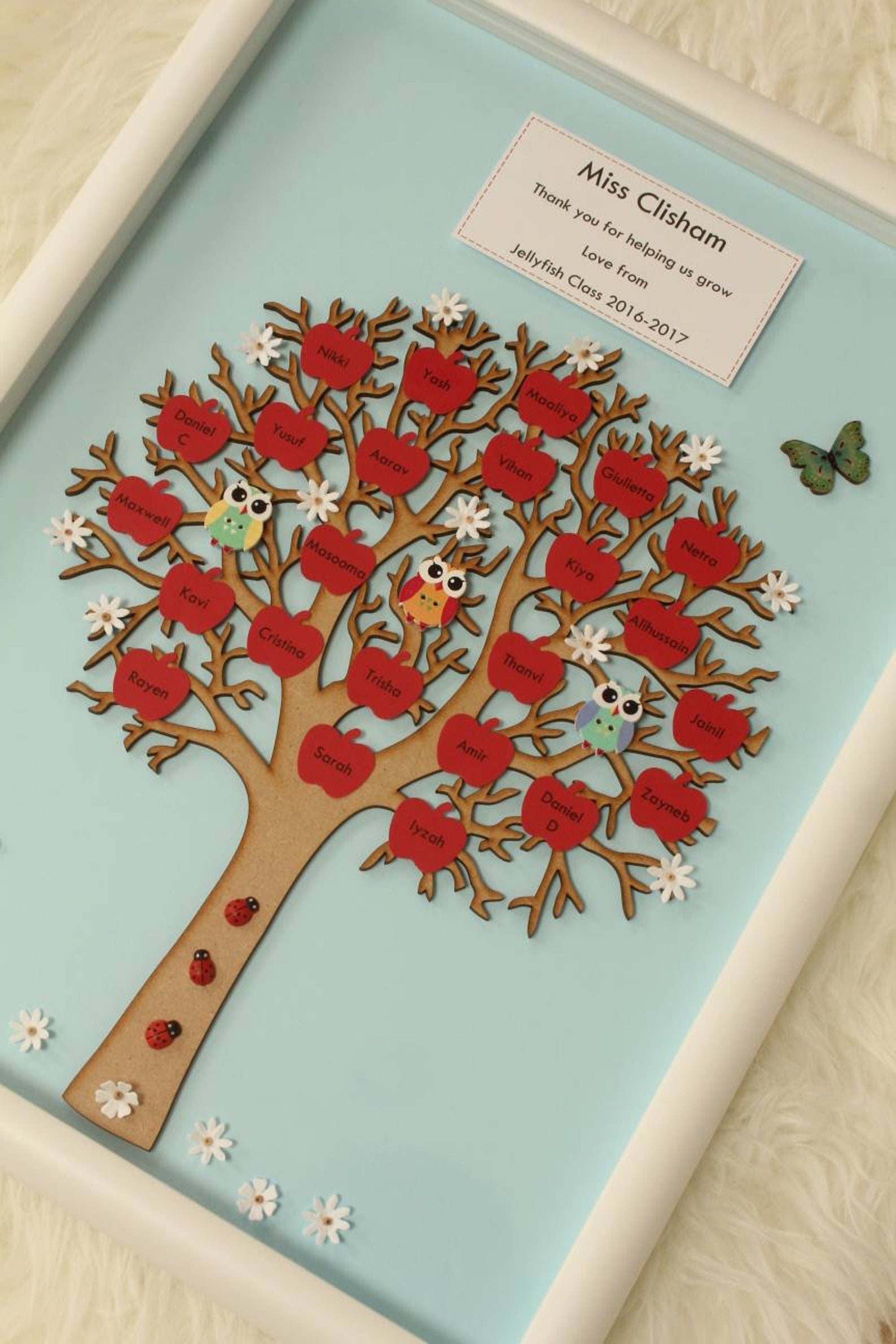 Teacher class tree thank you teacher family tree teachers | Etsy