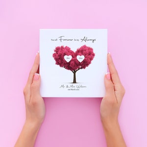 Personalised Family Tree Frame - Engagement Gift, Valentine Gift ...