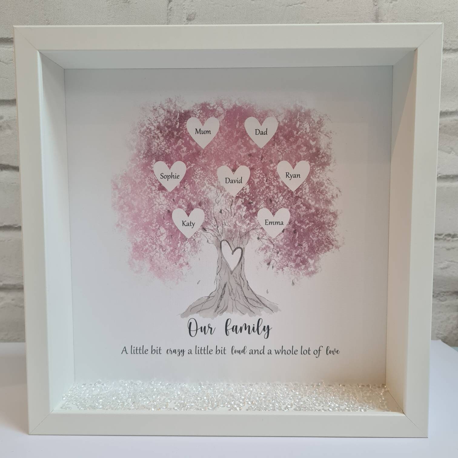 Personalised Family Tree Frame Family Tree Family Tree - Etsy