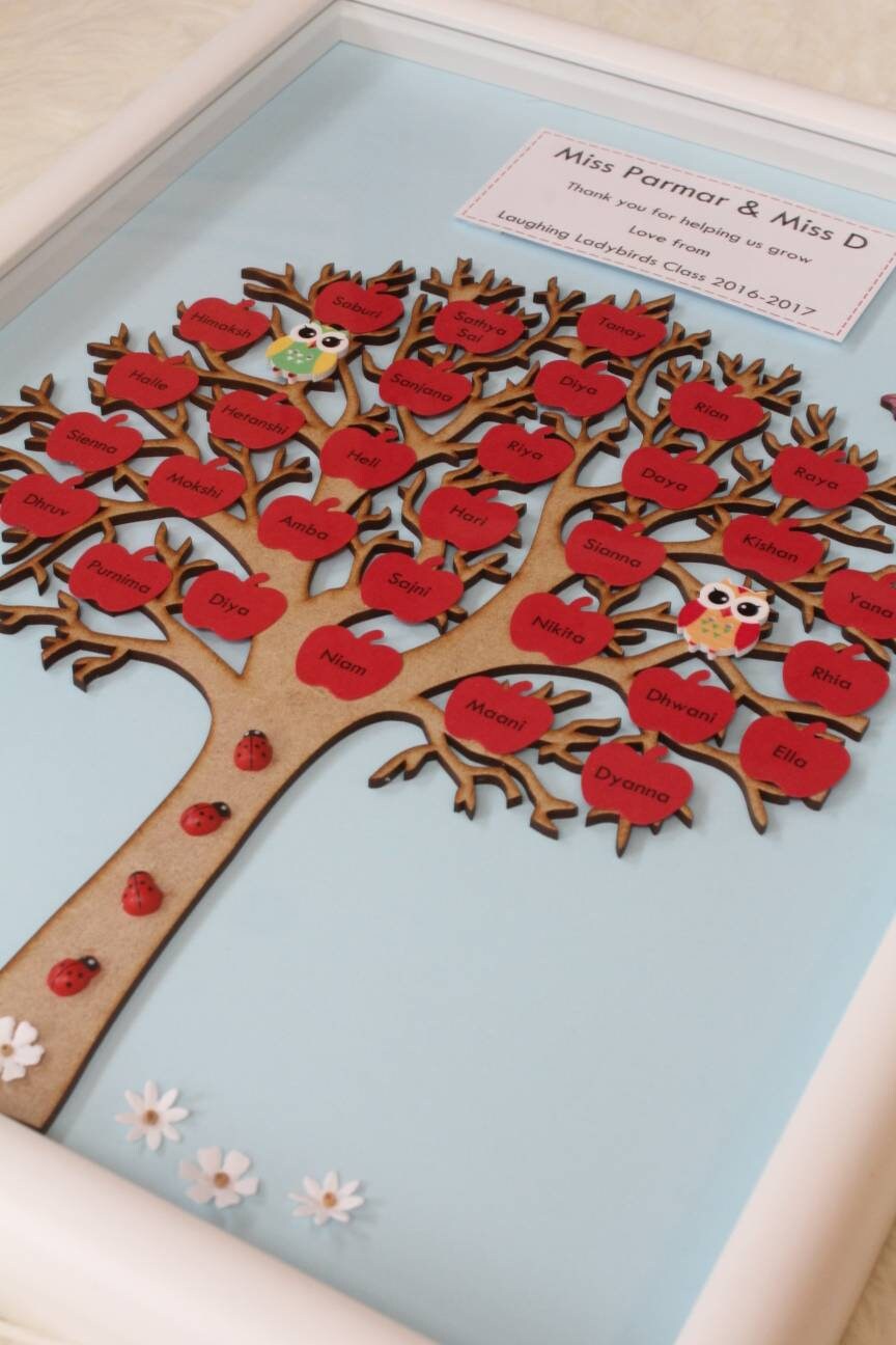 Teacher class tree thank you teacher family tree teachers | Etsy