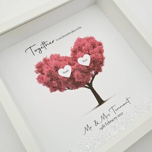 Personalised Family Tree Frame - Engagement Gift, Valentine Gift ...