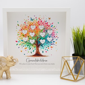 Personalised Family Tree Frame - Mothers Day, Family Tree Print, Gift ...