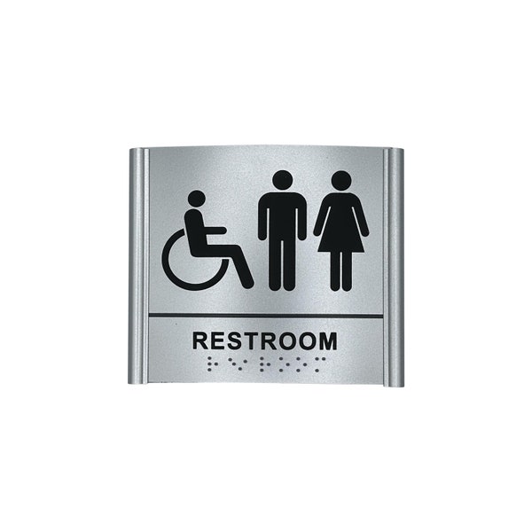 Large Restroom Sign - Etsy