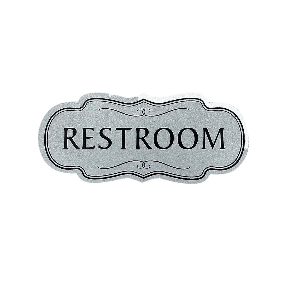 Restroom Sign in Aluminum Bathroom Signs Men and Women Modern, Sleek ...