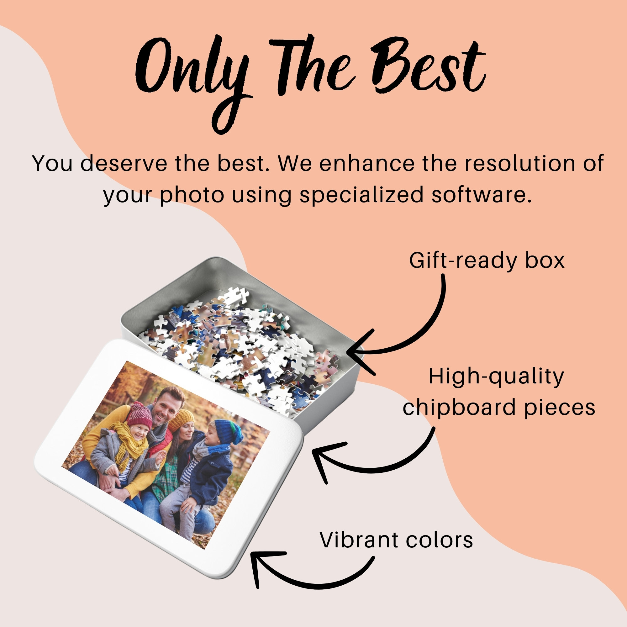 Custom Jigsaw Puzzle With Photo, Personalized Puzzle for Adults, Custom ...