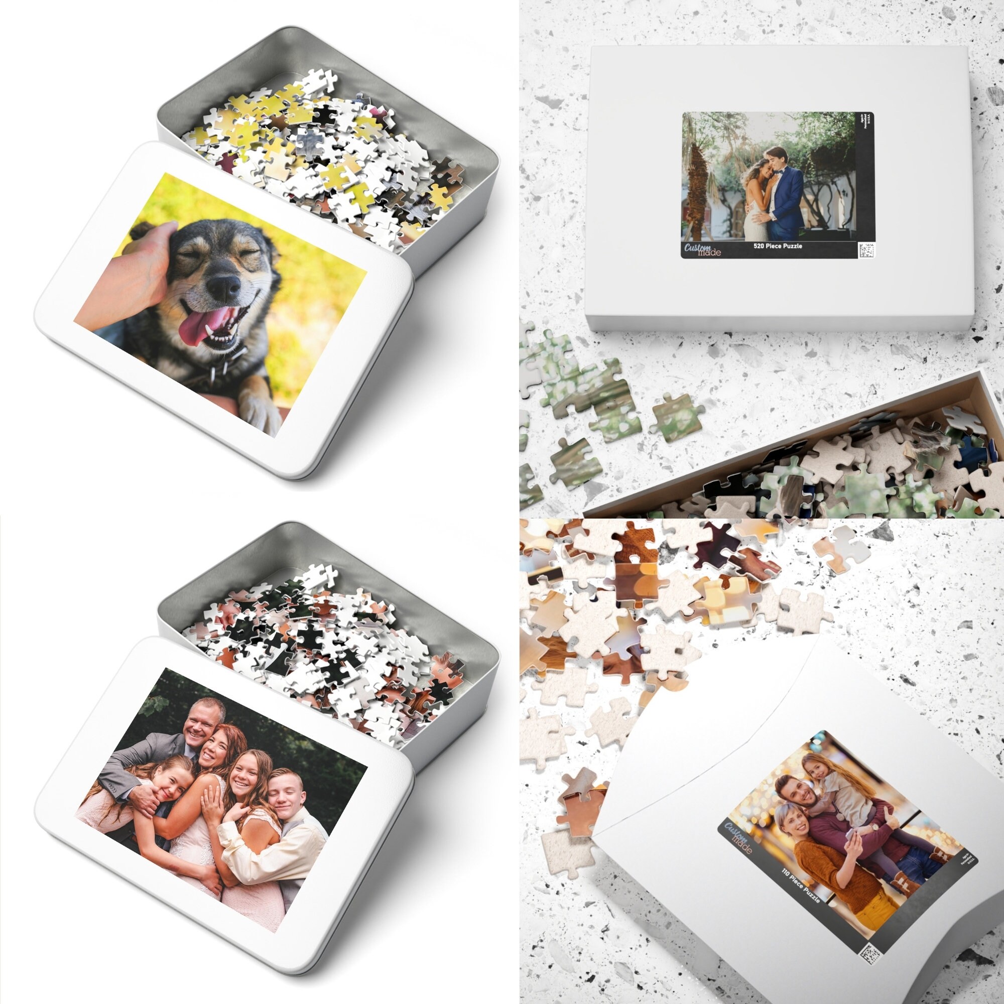 Custom Jigsaw Puzzle With Photo, Personalized Puzzle for Adults, Custom Puzzle, Custom Family ...