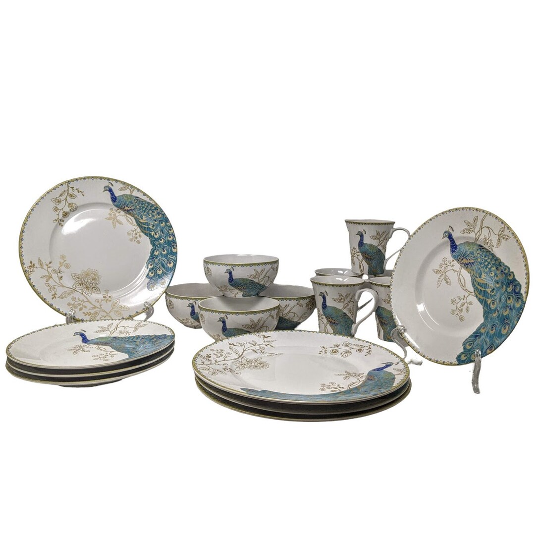 222 Fifth Peacock Garden Fine China Dining Set Sold Individually - Etsy