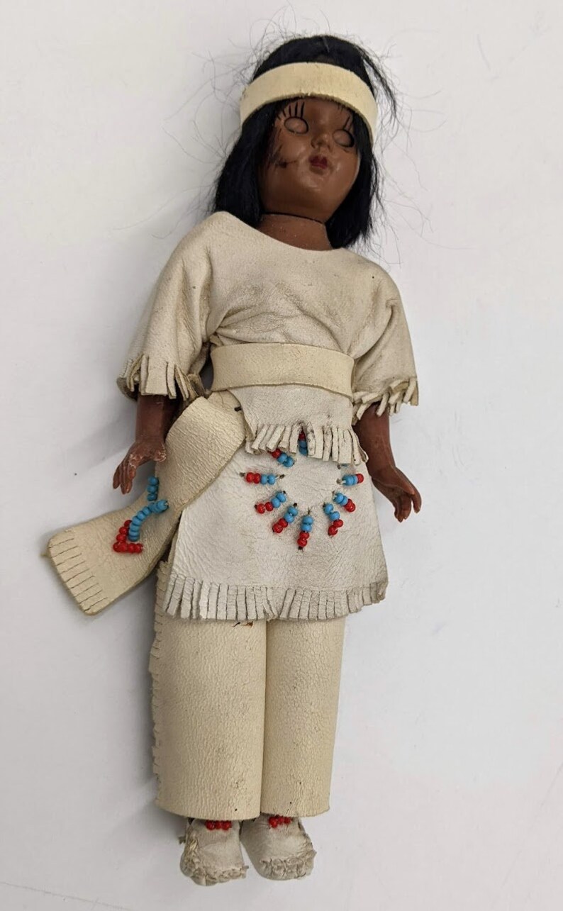 2 1960s Vintage Native American Dolls - Etsy