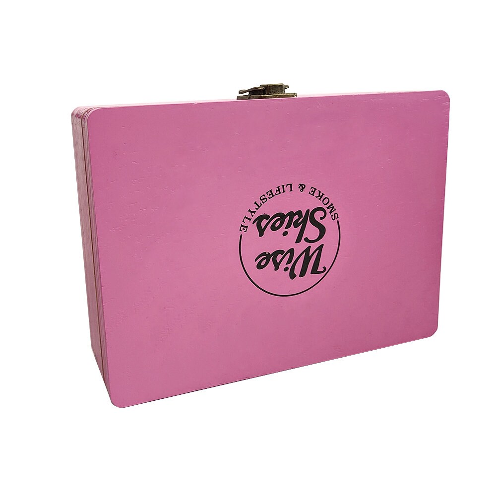 Pink Smoking Natural Wooden Rolling Box Stash Box Rolling - Etsy