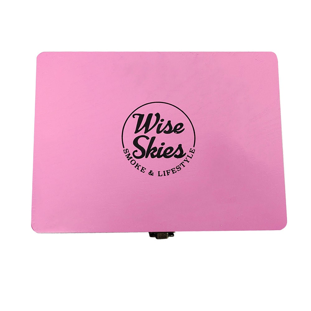 Pink Wooden Rolling Box Set Smoking Hamper Pink Rolling Papers | Etsy