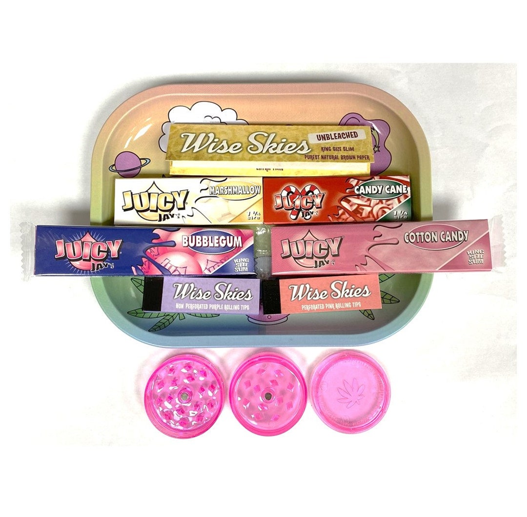 Cute Rolling Tray Set Rolling Tray Pink Rolling Tray Rolling Paper ...