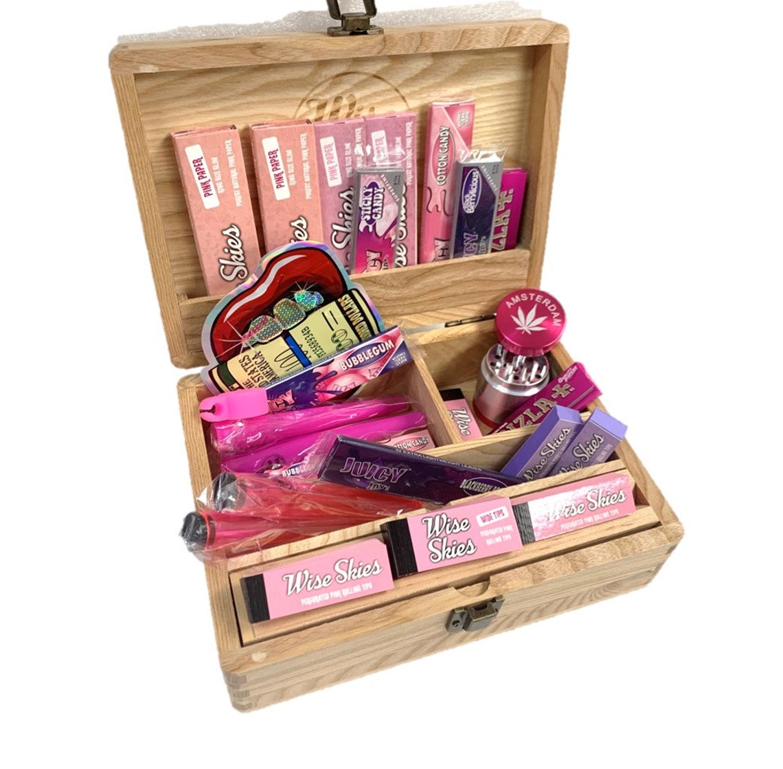 Large Pink Dollar Bill Rolling Box Set Rolling Tips & Paper - Etsy