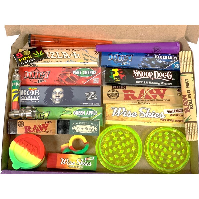Rolling Paper Smoking Set Raw Rolling Papers Doob Tubes Etsy