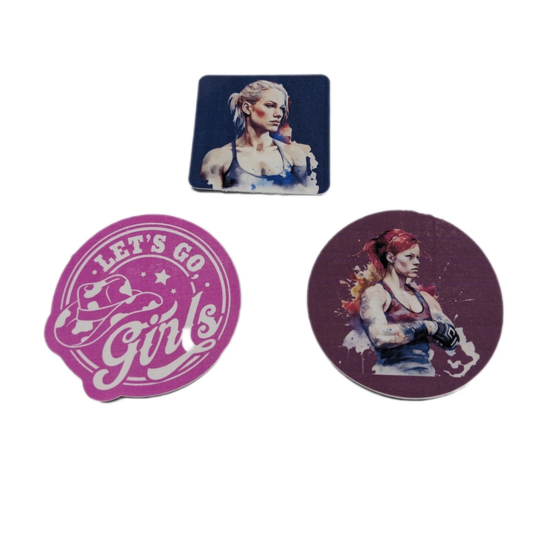 Vinyl Martial Arts Sticker Water Resistant Woman Fighter MMA BJJ ...