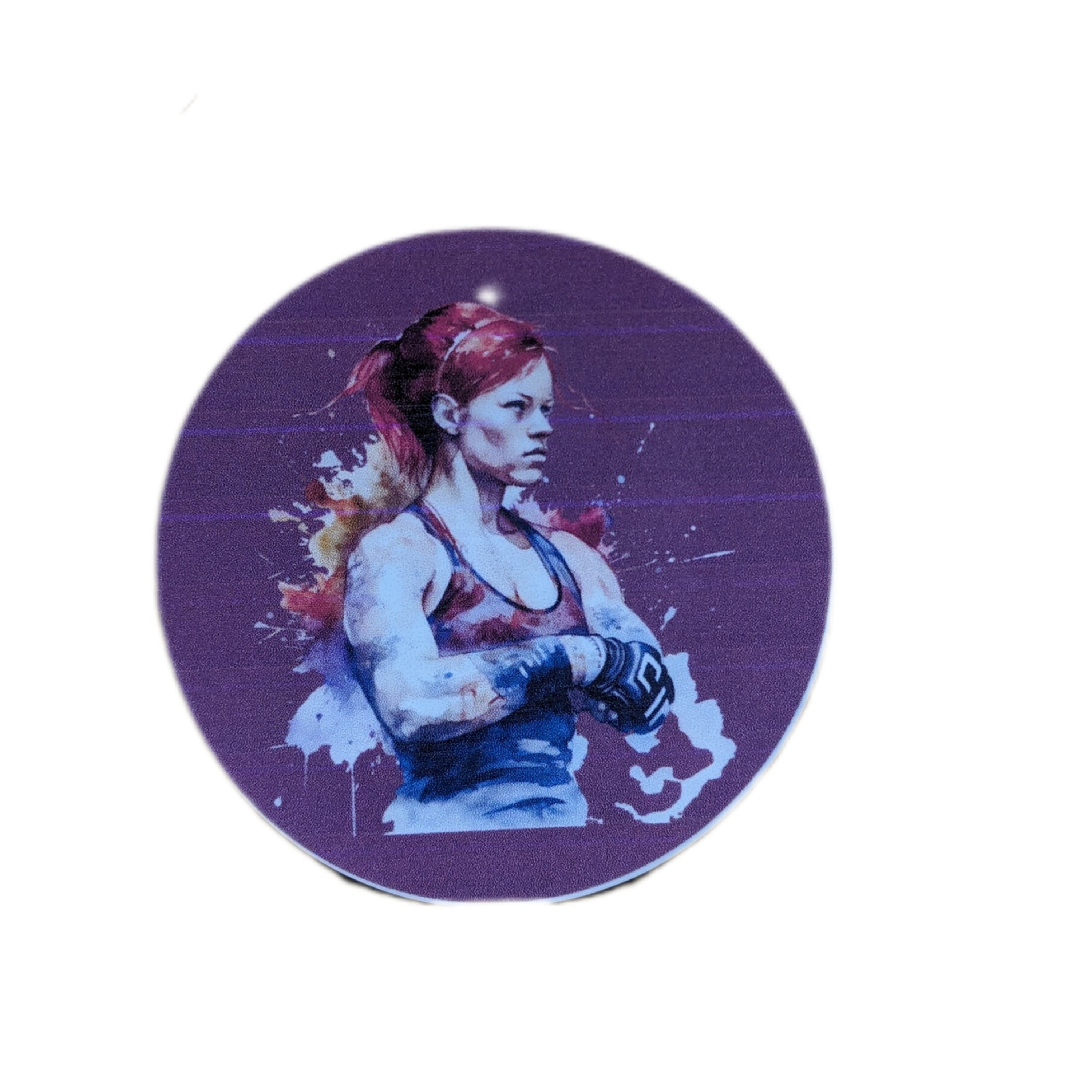 Vinyl Martial Arts Sticker Water Resistant Woman Fighter MMA BJJ ...