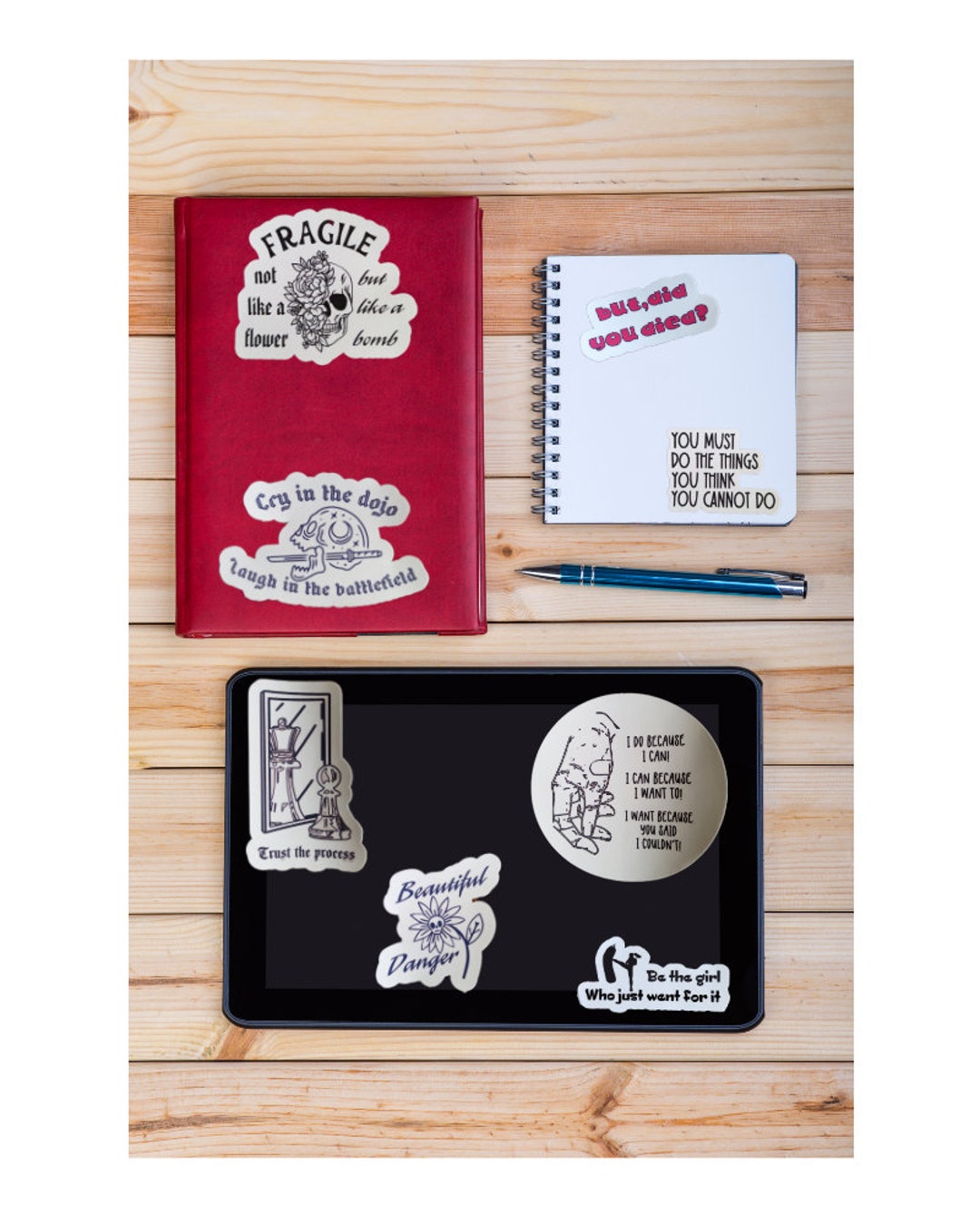 Vinyl Martial Arts Sticker Water Resistant MMA BJJ Adhesive Muay Thai ...