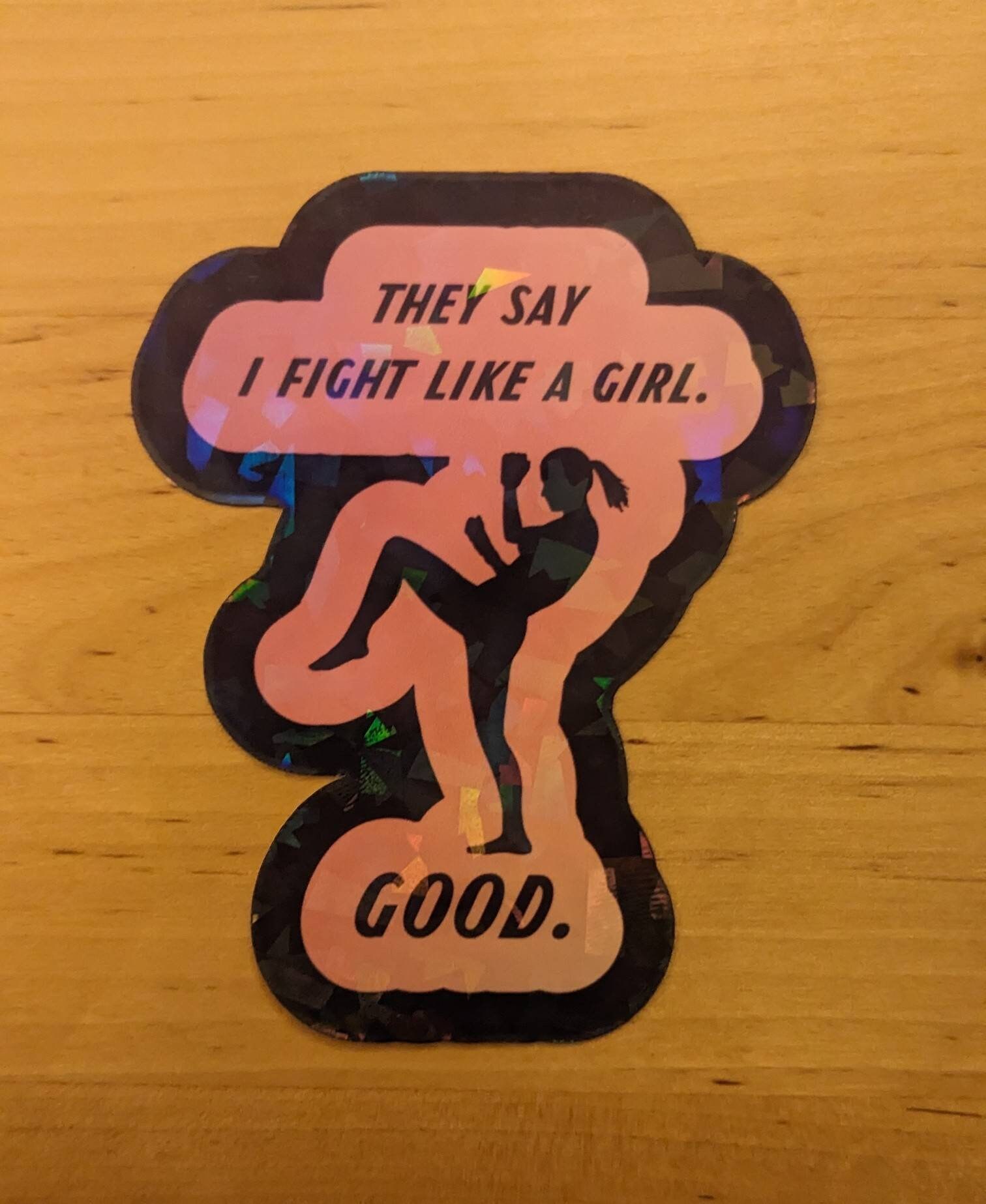 Vinyl Martial Arts Holographic Sticker Water Resistant MMA BJJ Adhesive ...