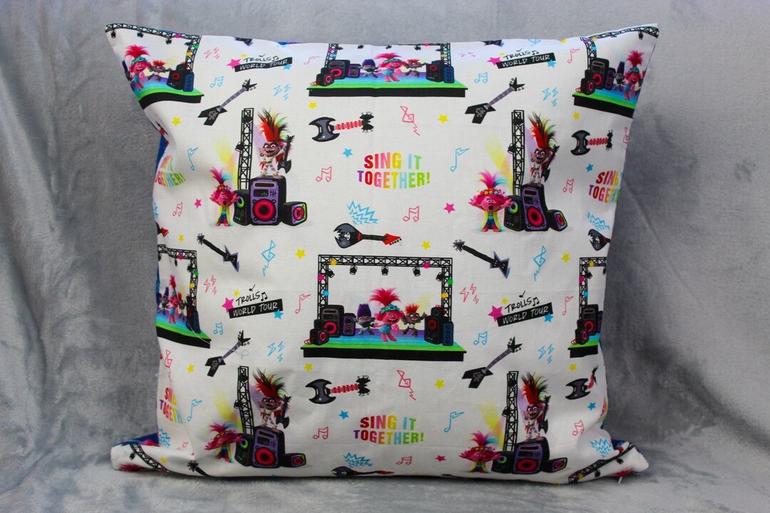 Trolls Cushion Cartoon Cushion Disney Cushion Canvas Cushion Cotton ...