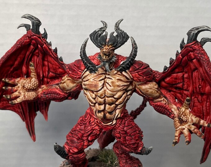 Pro Painted Pit Devil Demon DND Wizkids Nolzurs 28mm Scale - Etsy