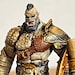 Orc Orog / Half-orc Fighter Barbarian DND Resin 28mm Scale Dungeons ...