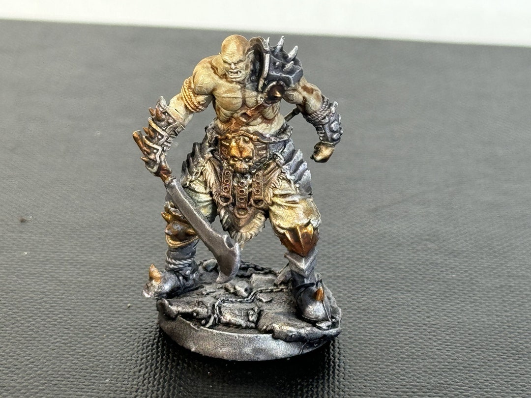 Orc Orog / Half-orc Fighter Barbarian DND Resin 28mm Scale Dungeons ...