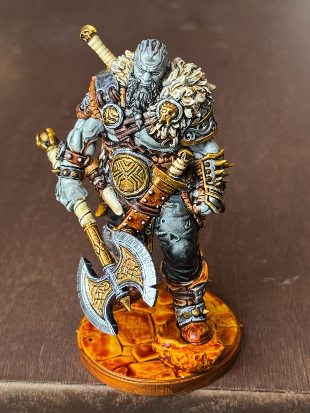 Goliath Male Barbarian / Fighter Great Axe DND, Resin 28mm Scale ...