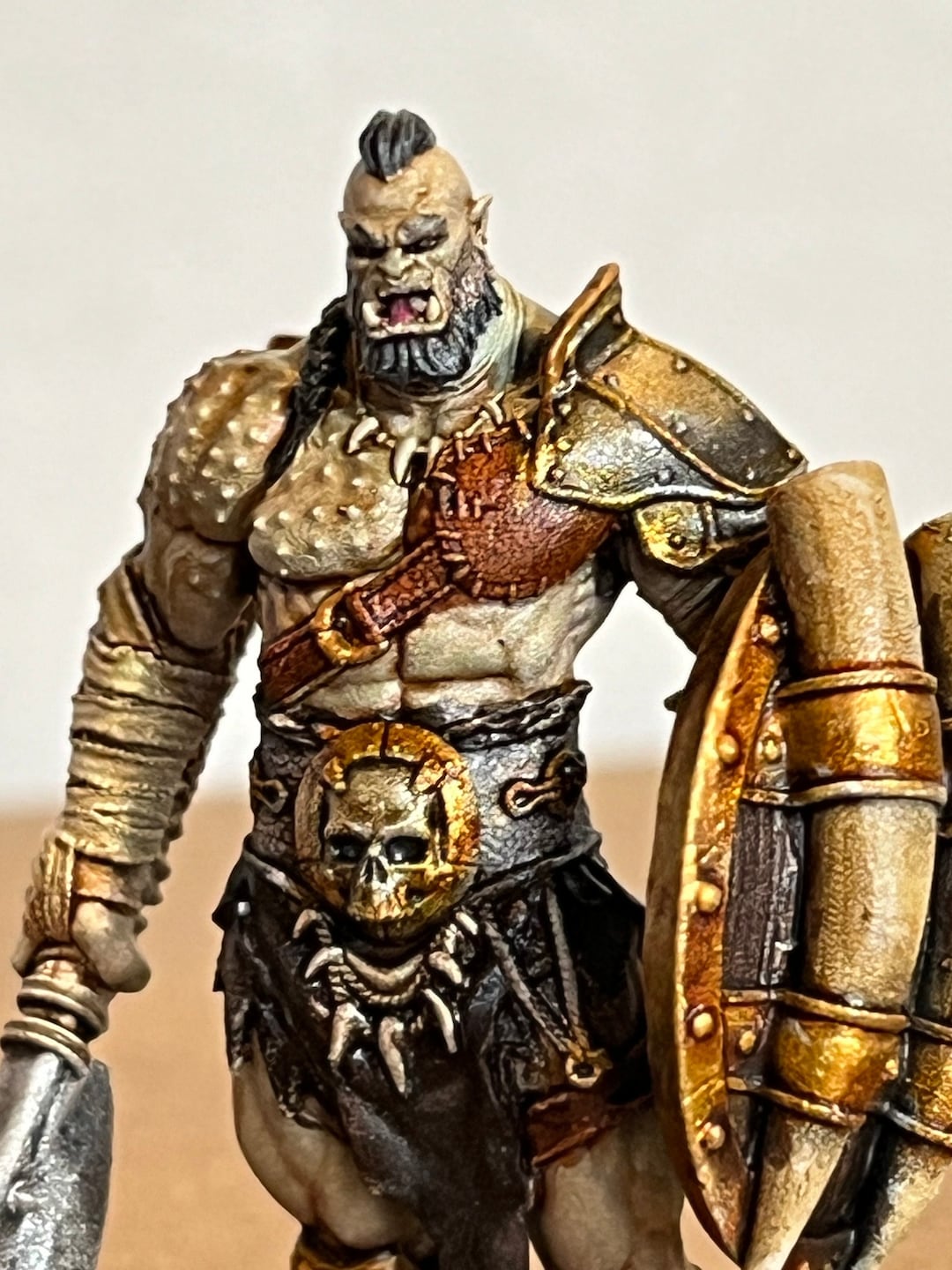 Orc Orog / Half-orc | Fighter Barbarian | Resin | UNPAINTED or PAINTED ...