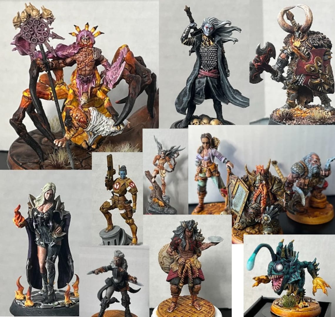 Custom Pro Painted RPG Miniature Read Description Please - Etsy